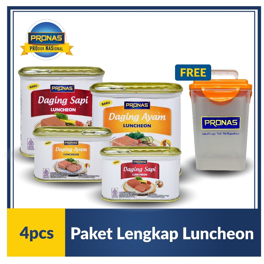 Jual PRONAS Paket Lengkap Luncheon Free Canister | Shopee Indonesia