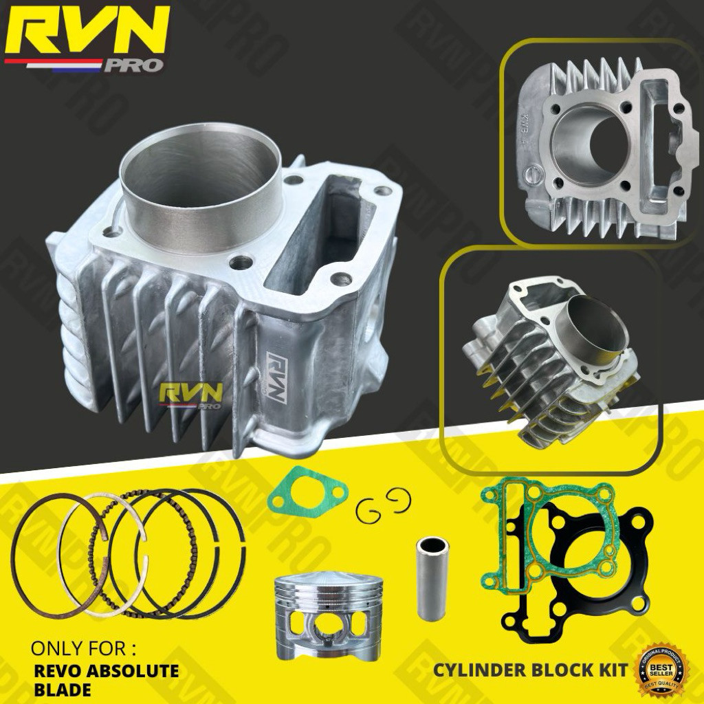 Jual RVN CYLINDER BLOK SEHER BORING KOMPLIT BORE UP KWB REVO ABS ...