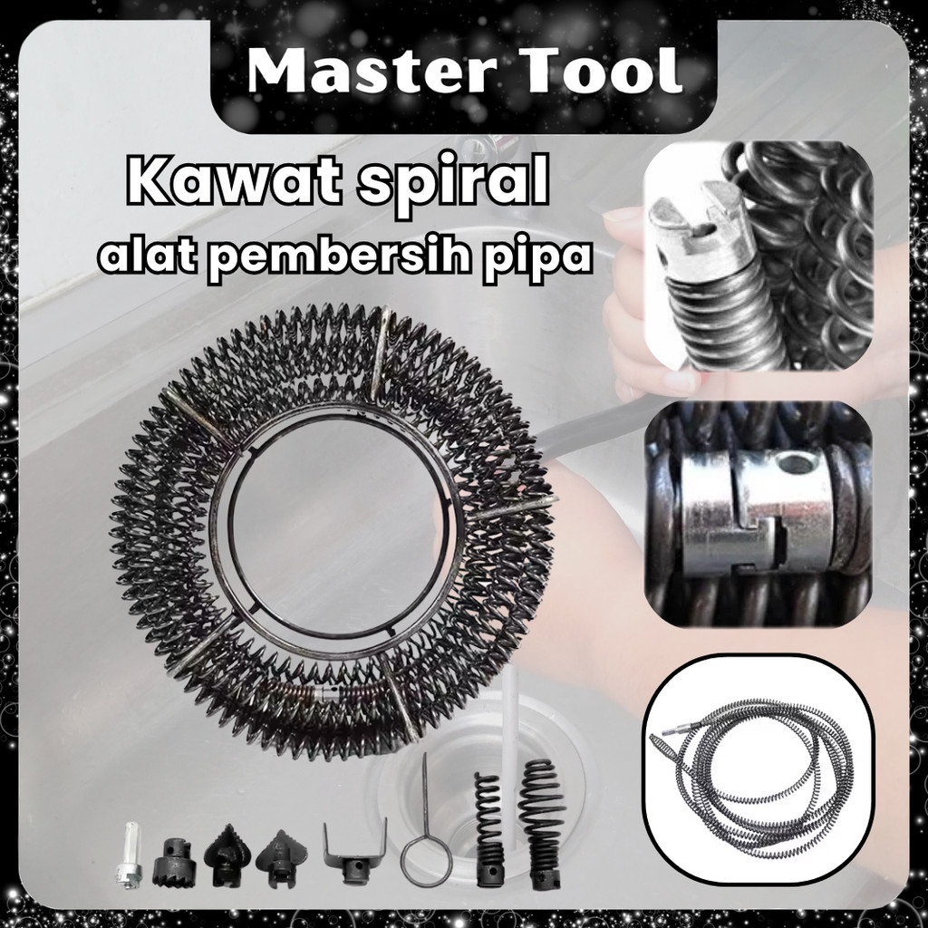 Jual Master Tool (Garansi 1 Tahun) Kawat Spiral Alat Pembersih Pipa ...
