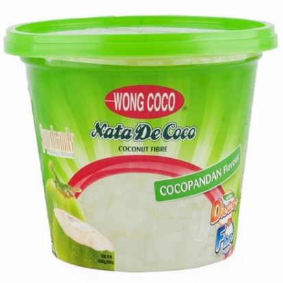 Jual Toping Minuman Nata De Coco Wong Coco Nata Cocopandan Ember 1 Kg ...