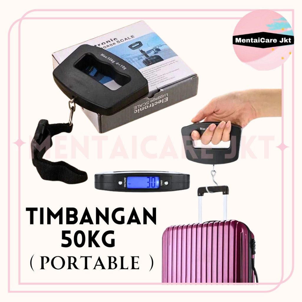 Jual Travel Luggage Scale 50Kg Timbangan Koper Tas Bagasi Digital ...