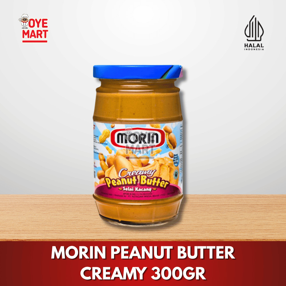 Jual MORIN PEANUT BUTTER CREAMY 300GR / SELAI KACANG CREAMY MORIN JAR ...
