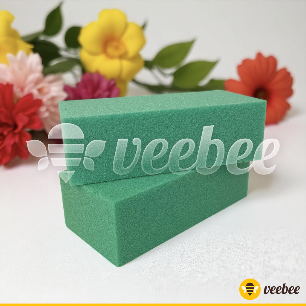 Jual Busa bunga eceran/ gabus bunga/ foam hijau/ gabus bunga plastik ...