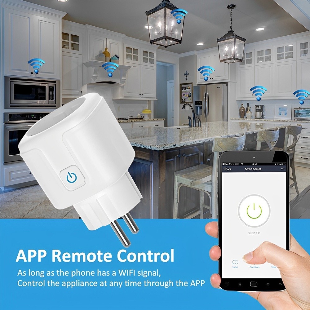 Jual WiFi Smart Plug 16A Wireless Saklar with Colokan Energy Monitoring ...