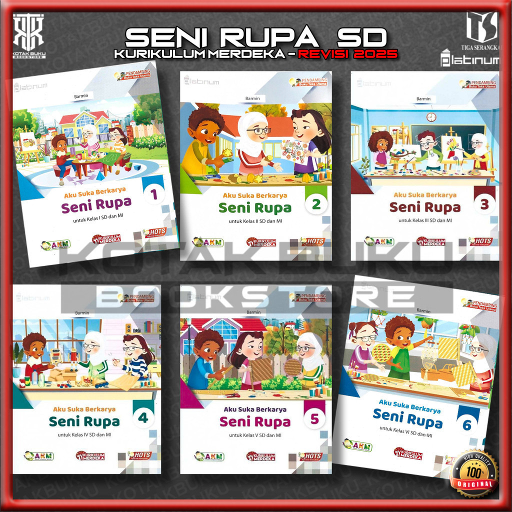 Jual Buku Seni Rupa kelas 1 2 3 4 5 6 SD Kurikulum Merdeka / Seni Rupa SD / Platinum / Revisi ...