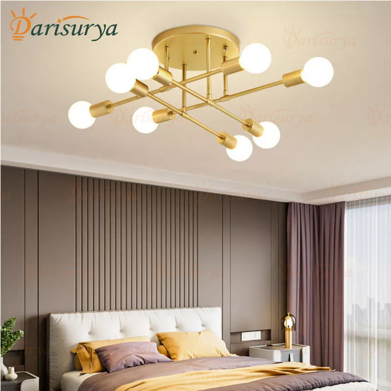 Jual Lampu plafon 6 / 8 LED model baru minimalis ceiling light warna ...