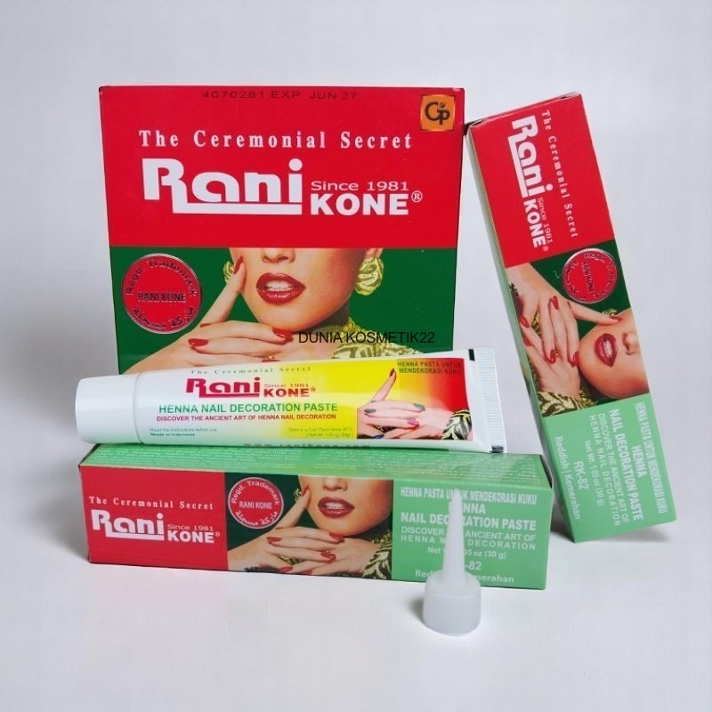 Jual HENNA RANI KONE RK-82 30 GRAM 1 BOX /ISI 12 PCS | Shopee Indonesia