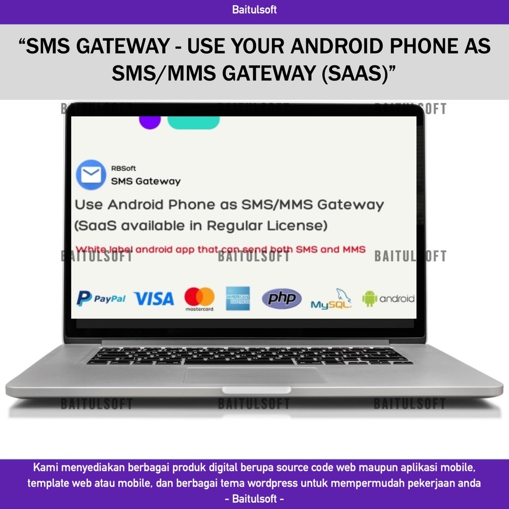 Jual Source Code Aplikasi Web Sms Gateway Use Your Android Phone As Smsmms Gateway Saas