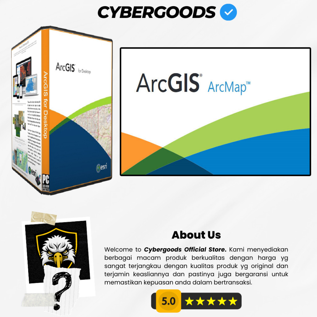 Jual Software ArcGIS ArcMaps 10 Pro Full Version Arc GIS Maps Aplikasi ...