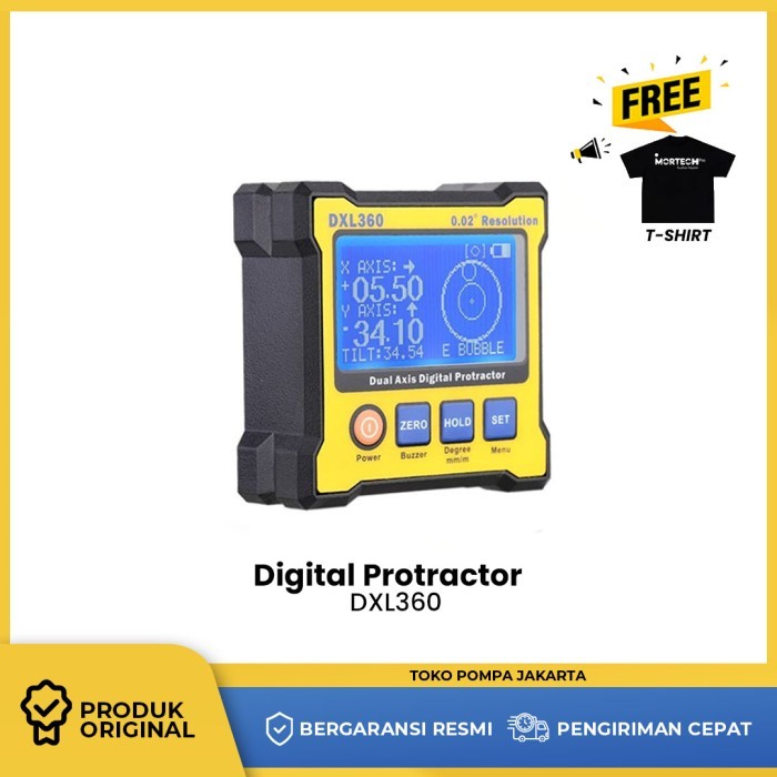 Jual Digital Protractor DXL360 Angle Finder Inclinometer Level DXL-360 Axis | Shopee Indonesia