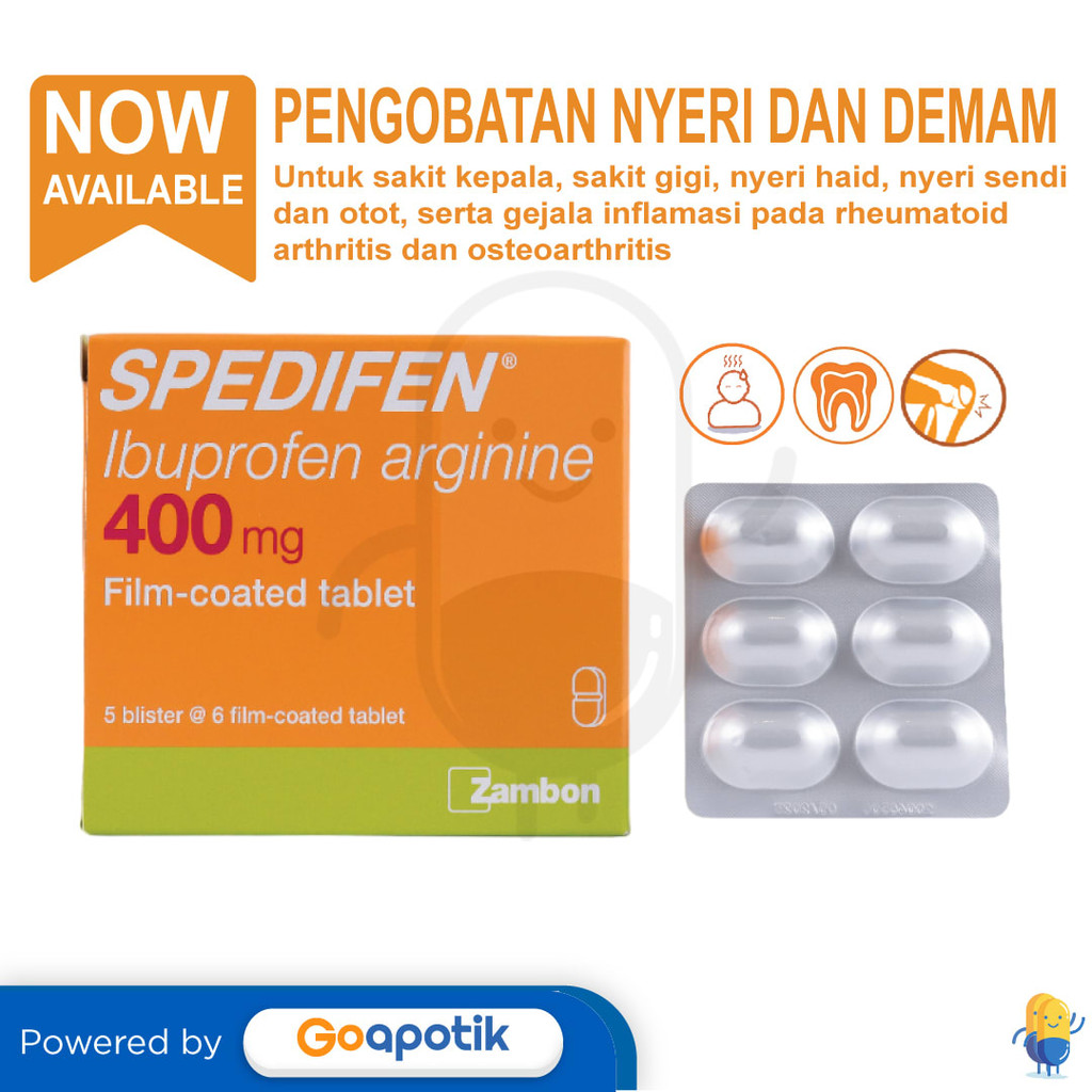 Jual Spedifen 400 Mg Strip 6 Tablet | Shopee Indonesia