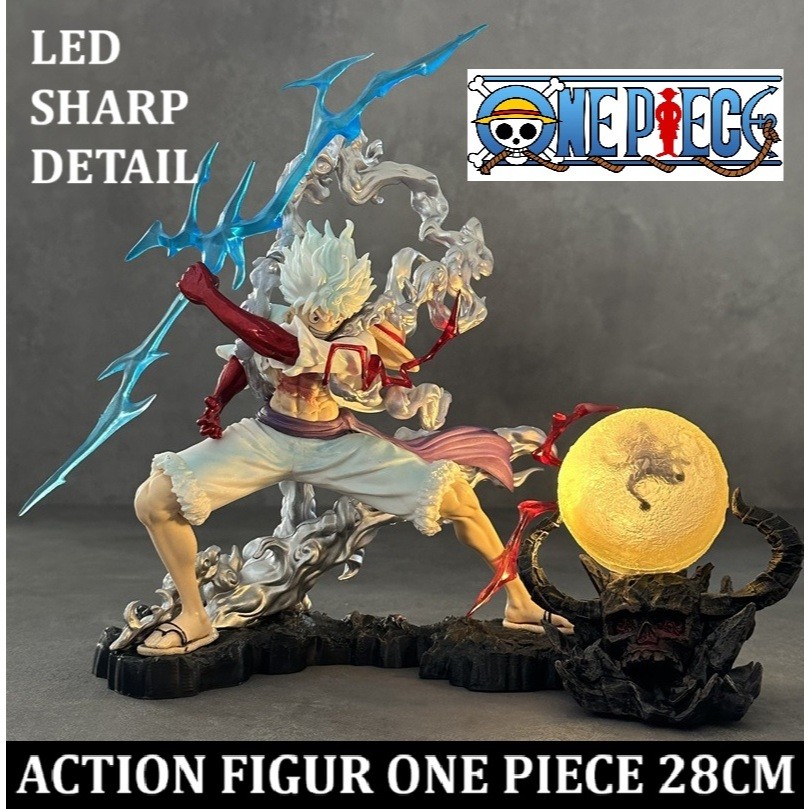 Jual AF001 Action Figure Luffy One Piece Statue Sun Nika Lutfy Gear 5 ...