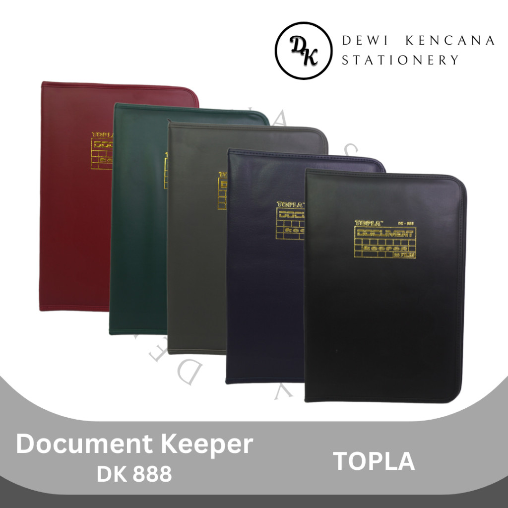 Jual Map Document Keeper F4 Folio Topla Resleting Warna Beragam ...