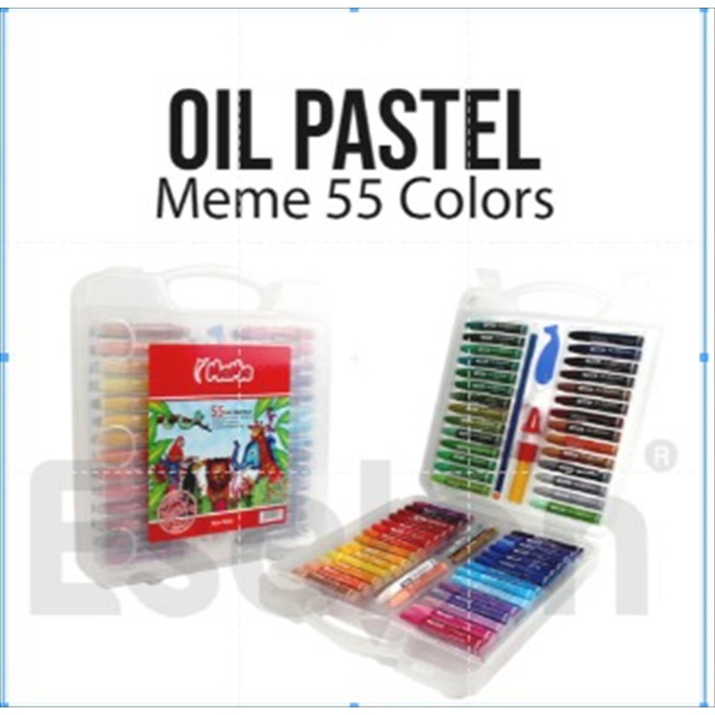 Jual Crayon MeMe 55warna / Oil Pastel MeMe / Crayon MeMe | Shopee Indonesia