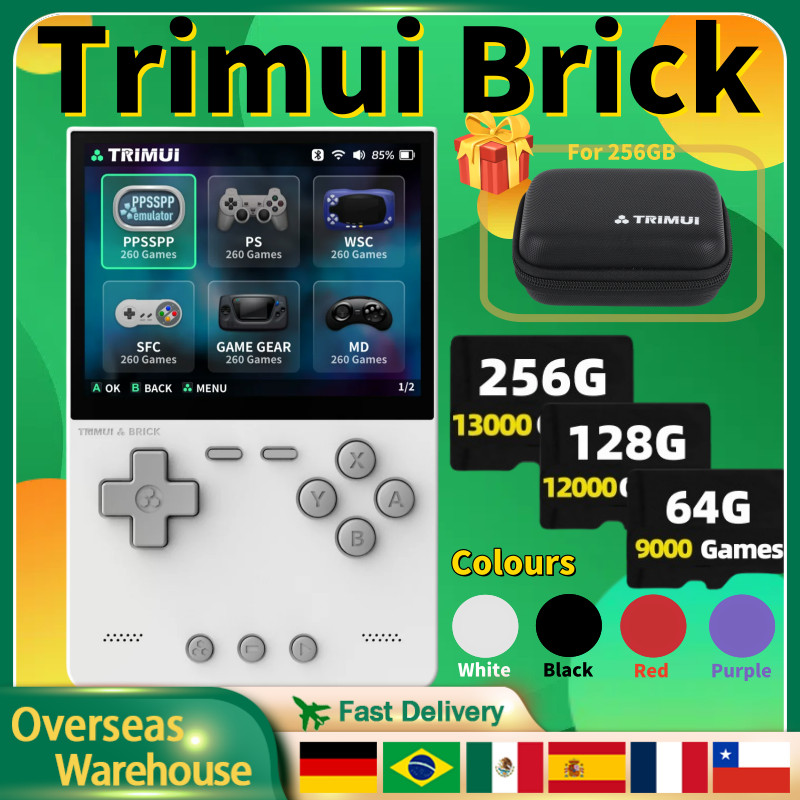 Jual TRIMUI BRICK Handheld Game Console 3.2'' IPS Screen Linux System ...