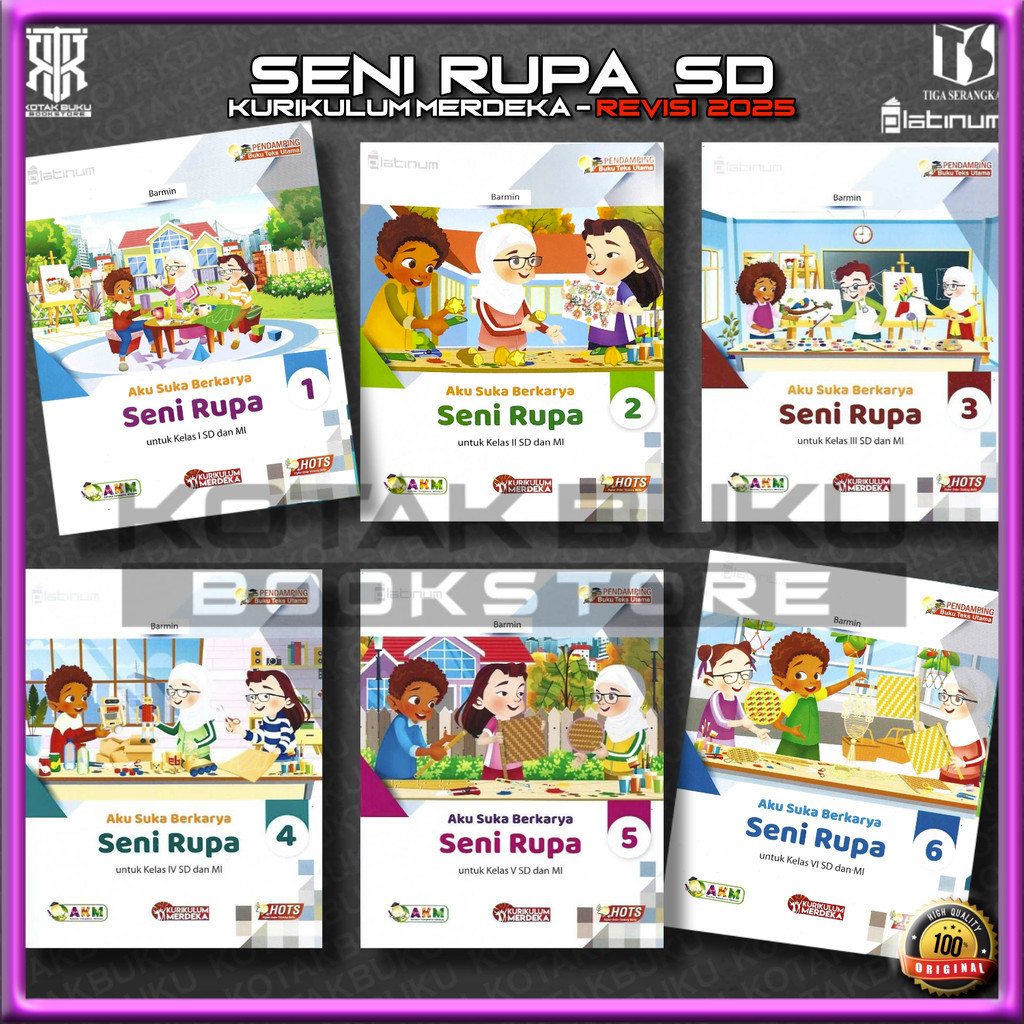 Jual Buku Seni Rupa kelas 1 2 3 4 5 6 SD Kurikulum Merdeka / Seni Rupa SD / Platinum / Revisi ...