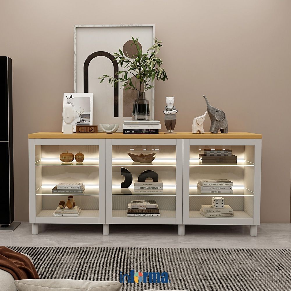 Jual Informa Dahlia Kabinet 3 Pintu - Putih Lemari Kabinet Serbaguna ...