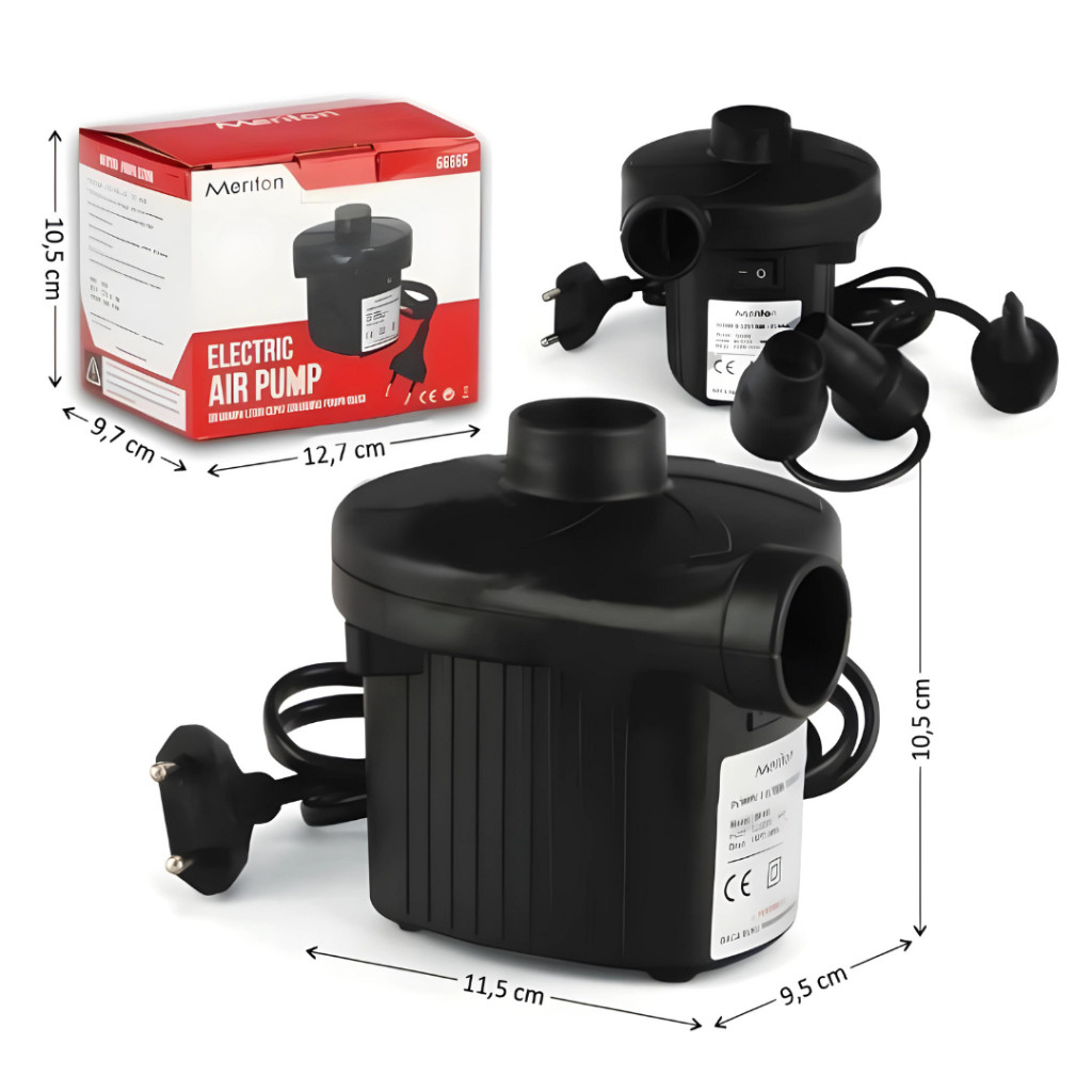 Jual Meriton 66666 Pompa Listrik Untuk Kasur Angin & Kolam Renang | Shopee Indonesia