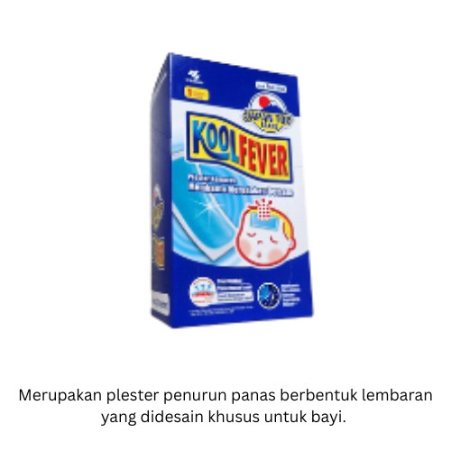 Jual Kool Fever Plester Kompres Demam Bayi Anak/Dewasa - 1Box 12Sachet ...