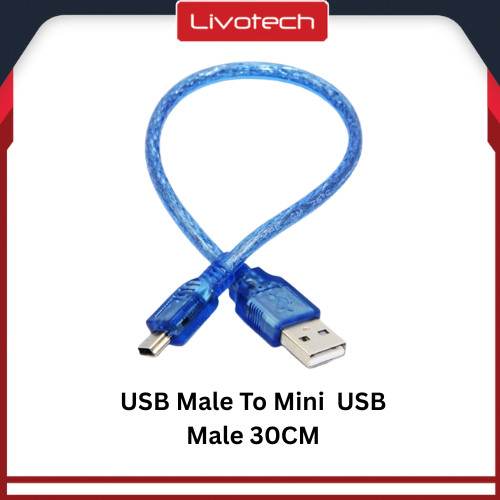 Jual Kabel USB MINI 1,5m 30cm / Kabel usb to mini usb 5 pin 30 cm 1,5m ...