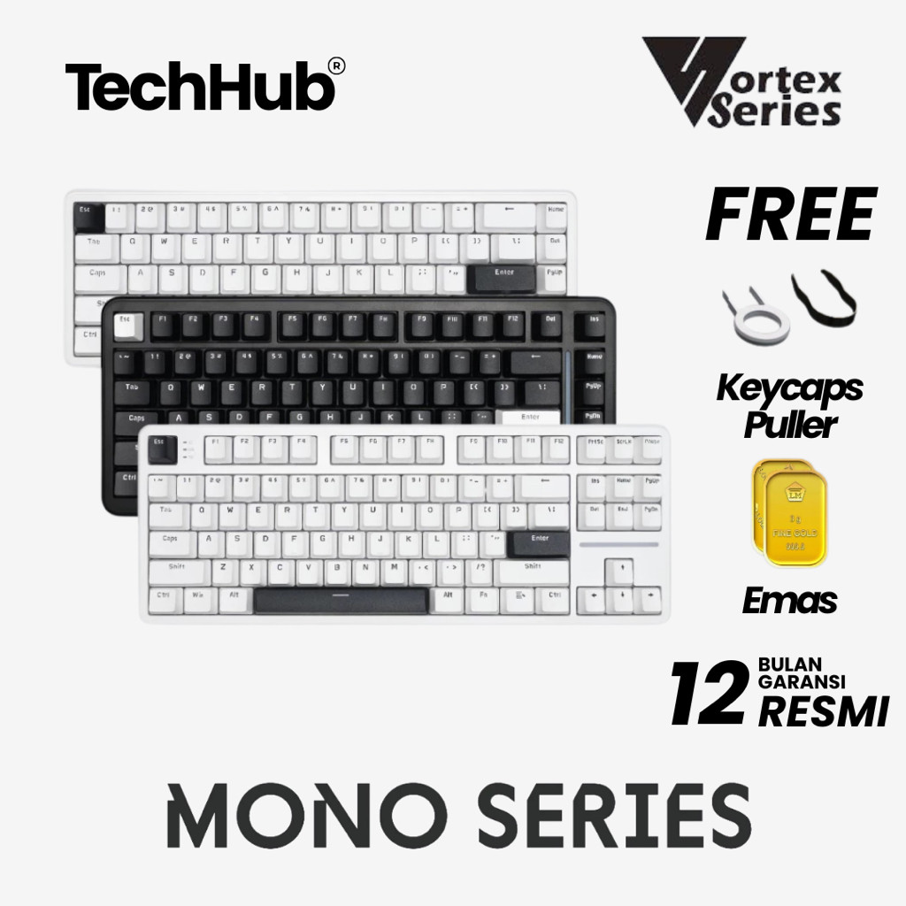 Jual VortexSeries MONO SERIES Wired Gasket Mount Mechanical Keyboard 65 75 87 / TKL Layout ...