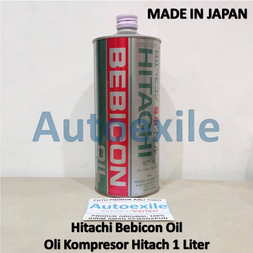 Jual Hitachi Bebicon Compressor Oil Made in Japan Oli Kompresor Bebicon ...
