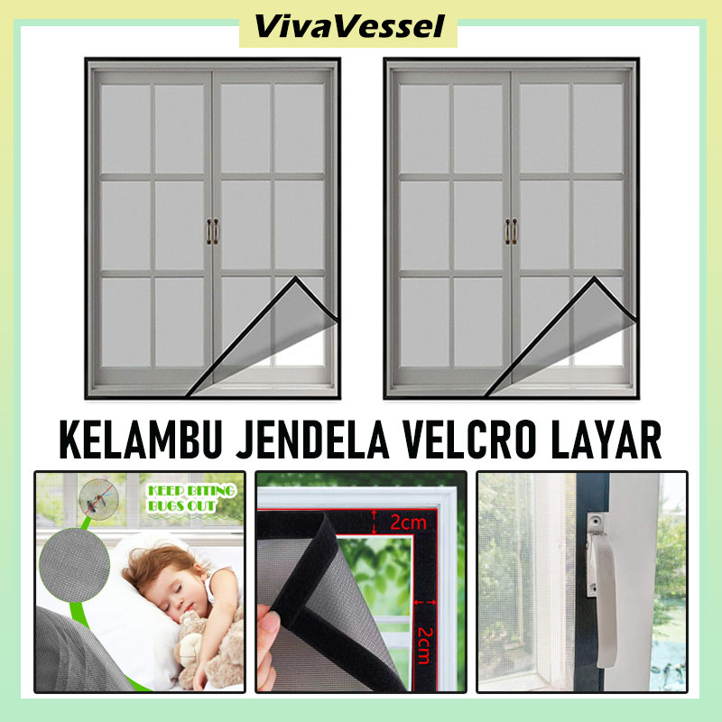 Jual Jaring Kasa Anti Nyamuk/ Jendela Kasa Dilengkapi Dengan Velcro ...