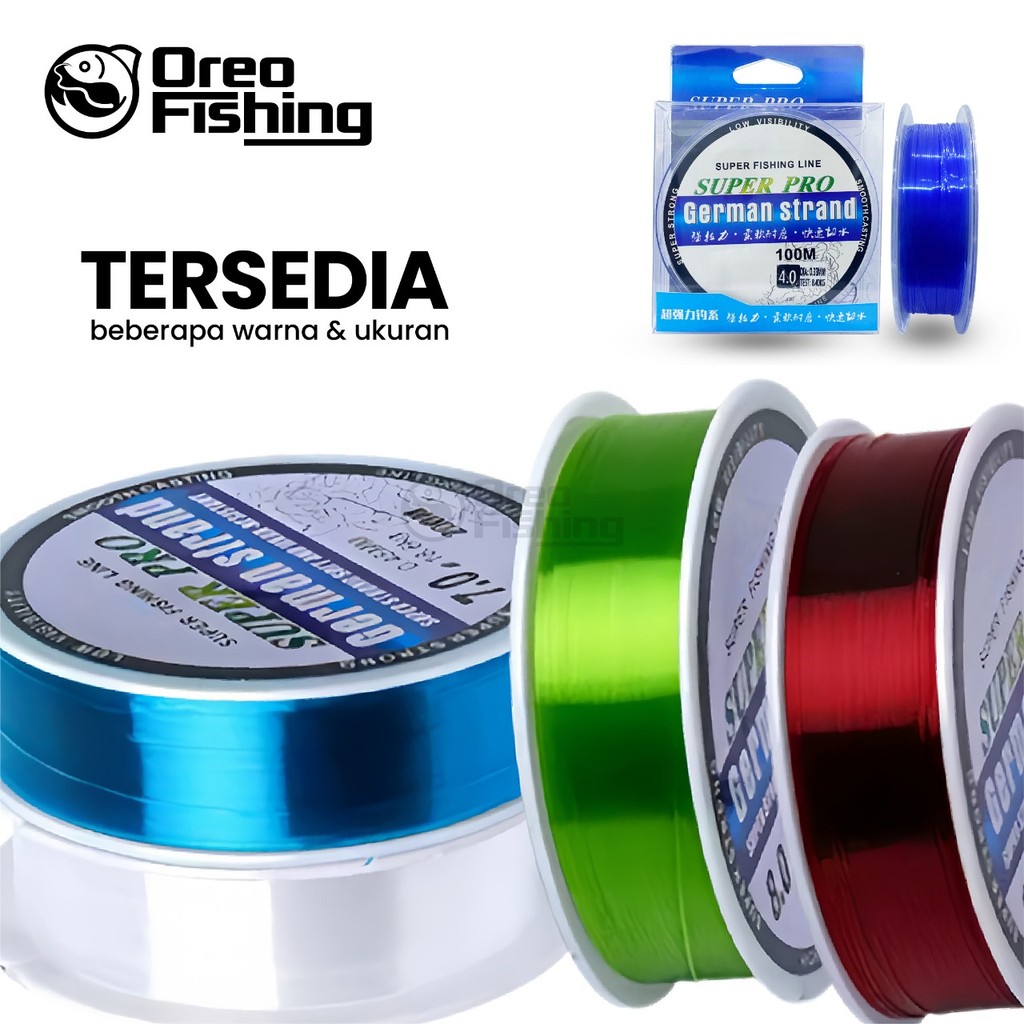 Jual Senar Pancing Germany Fishing Line 200m Bahan Nilon Senar Pancing ...