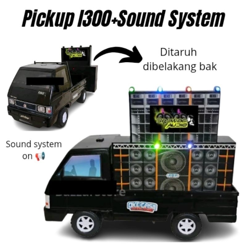 Jual MAINAN ANAK MOBIL PICK UP + SOUND SPEAKER Mobil pick up l300 dan ...