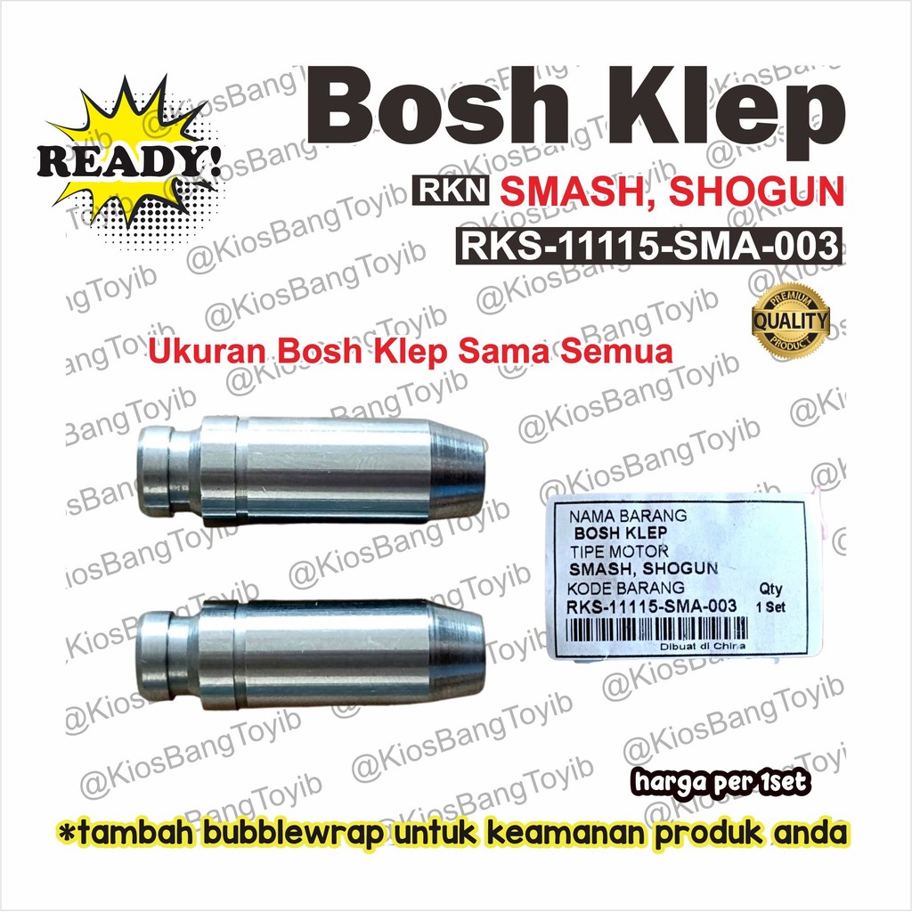 Jual Bos Bosh Klep Suzuki Shogun Smash RKS-11115-SMA-003 (RKN/RIKEN ...