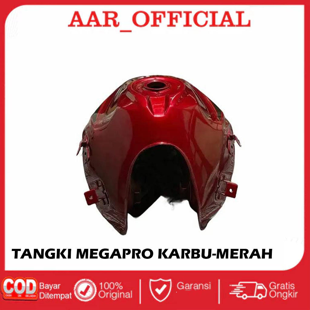 Jual Tangki Motor Megapro Monoshock Karbu BAHAN IMPOR TEBAL Merah ...