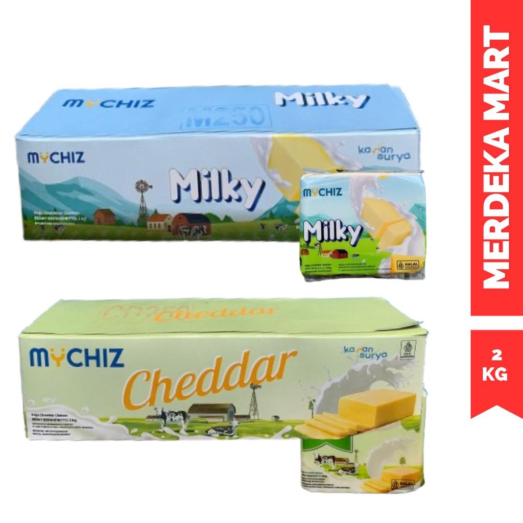 Jual (8 PCS) KEJU CHEDDAR MYCHIZ DAN MILKY 1 PACK ISI 8 PCS | Shopee ...
