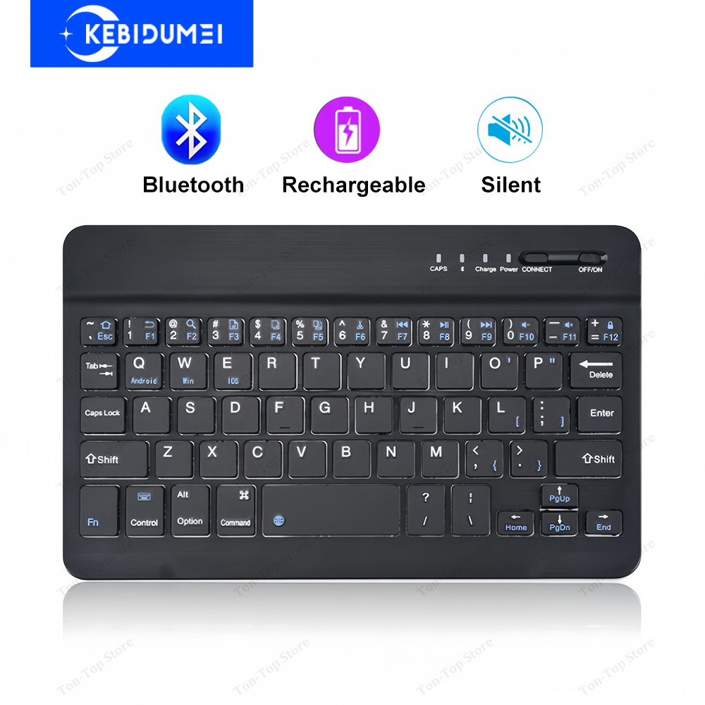 Jual Bluetooth Keyboard Mini Keyboard 200mAh Rechargeable Silent ...