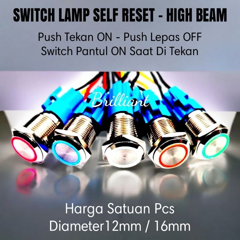 Jual Vip3 * Saklar Switch ON OFF Pantul - Switch Push Saklar Universal ...