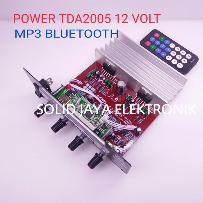 Jual KIT POWER SPEAKER AKTIF 12V DC 80W TDA2005 AKI ACCU MP3 BT BLUETOOTH MOBIL CAR AMPLIFIER ...