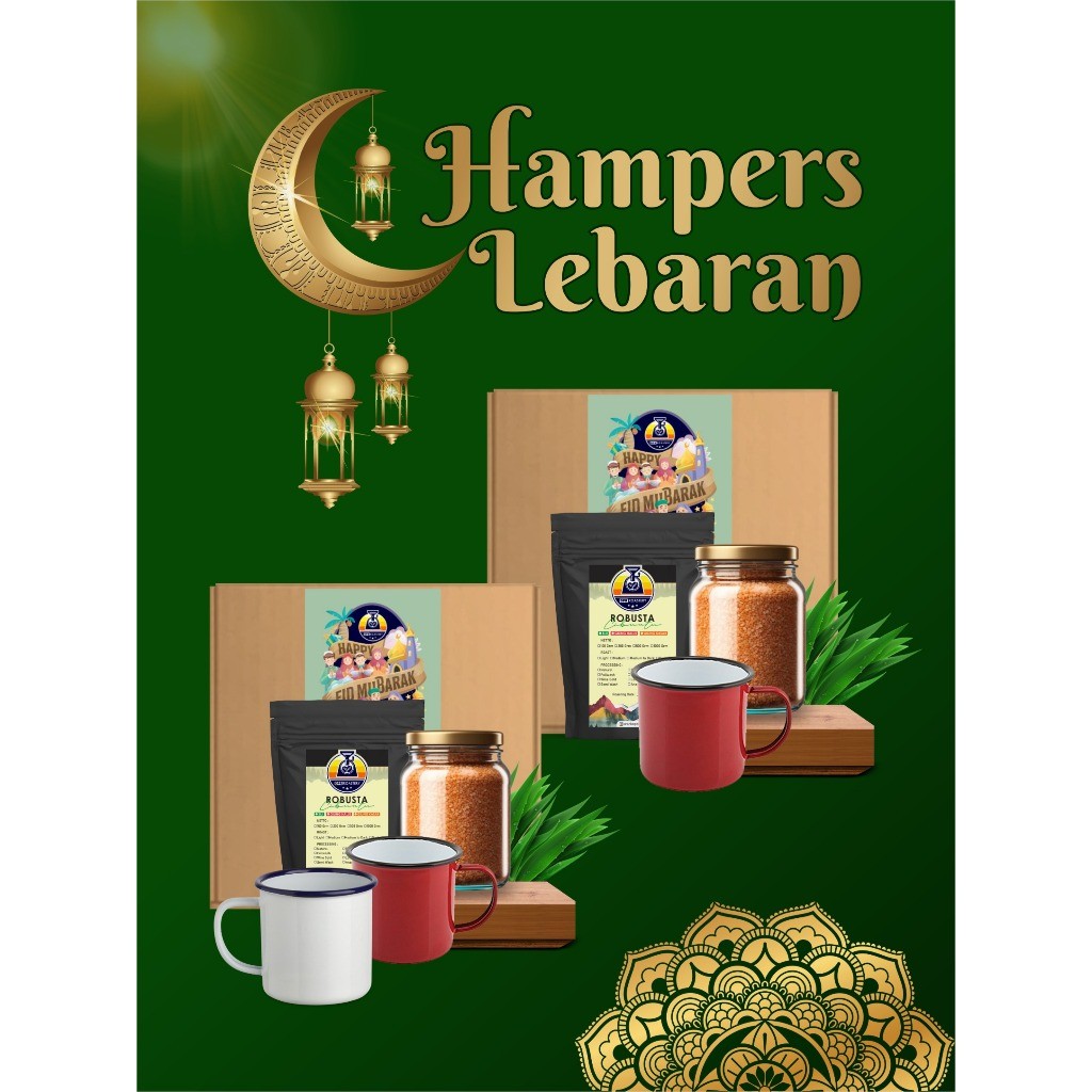 Jual HAMPERS/PARCEL LEBARAN DPR ROASTERY, Paket Kopi Robusta, Gelas ...