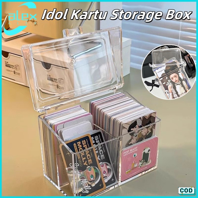 Jual Akrilik Transparan Anti Debu Card Storage Box/Transparan Plastik ...