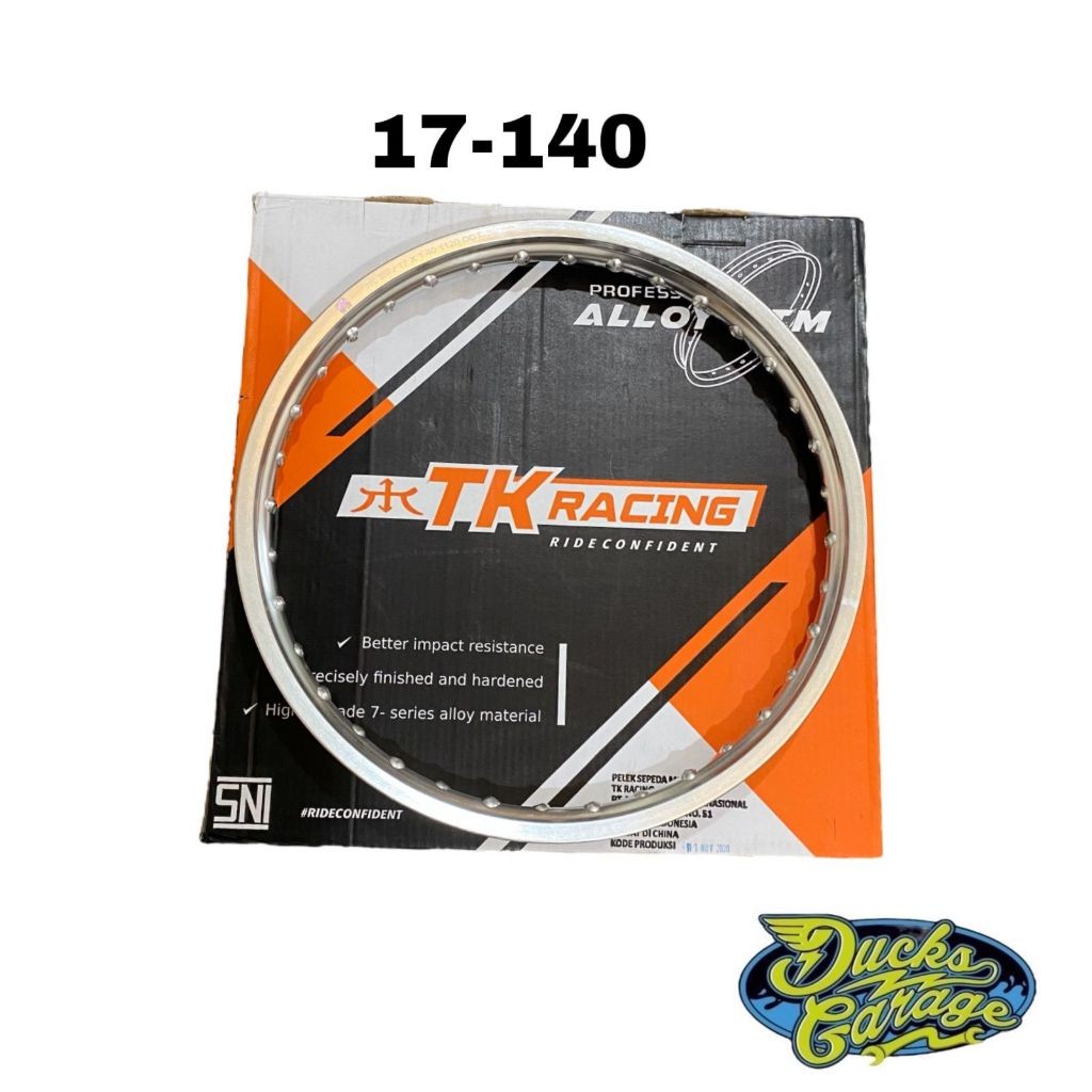 Jual Ring Velg Pelek Rim TK Racing Japan Hole 36 Ring 17 140 160 Silver ...