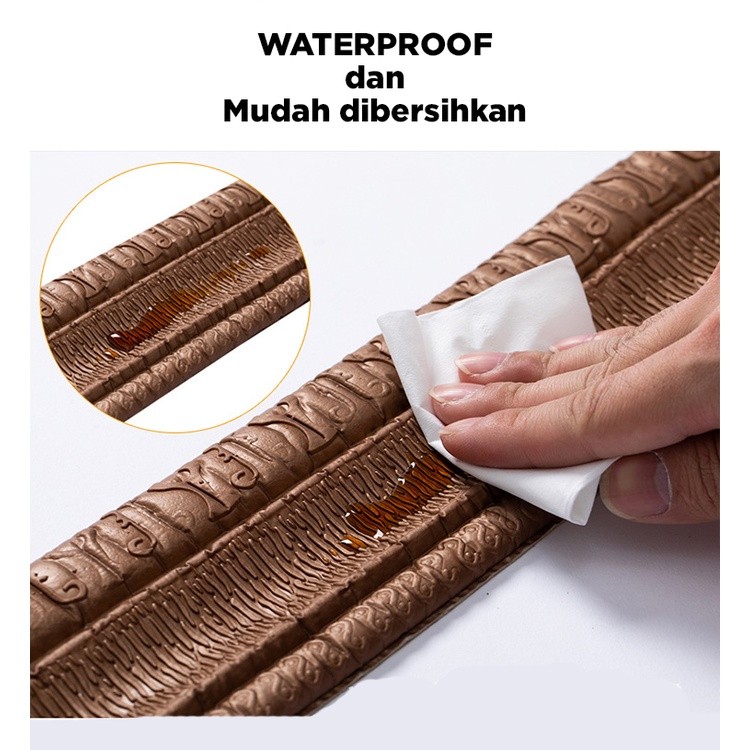 Jual Wall Border List 3D Foam /Wallpaper Dinding List Stiker1.15m-3m ...