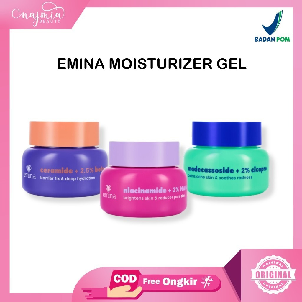 Jual Najmia 2 (Beli 2 lbh murah) Emina Water Gel Moisturizer 30g l ...
