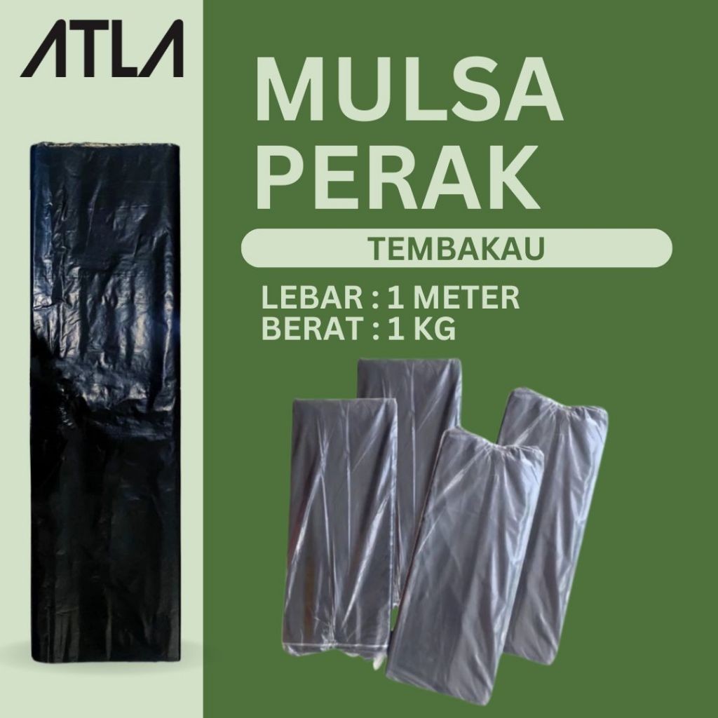 Jual Plastik Mulsa Hitam Perak 1 Meter 1kg Penutup Bungkus Produk ...
