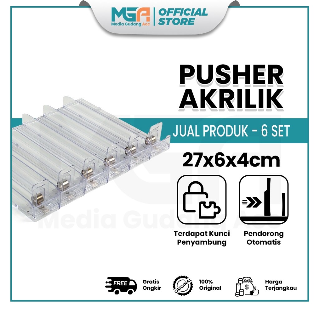 Jual PUSHER ROKOK 6SET / TEMPAT ROKOK / RAK ROKOK AKRILIK / PUSHER ...