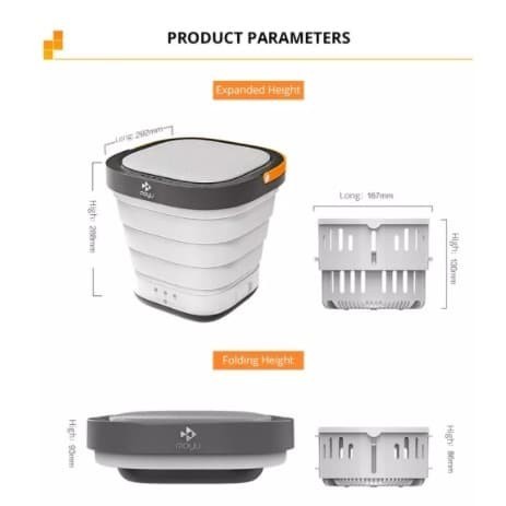 Jual MOYU Portable Folding Washing Machine XPB08-F2 | Shopee Indonesia