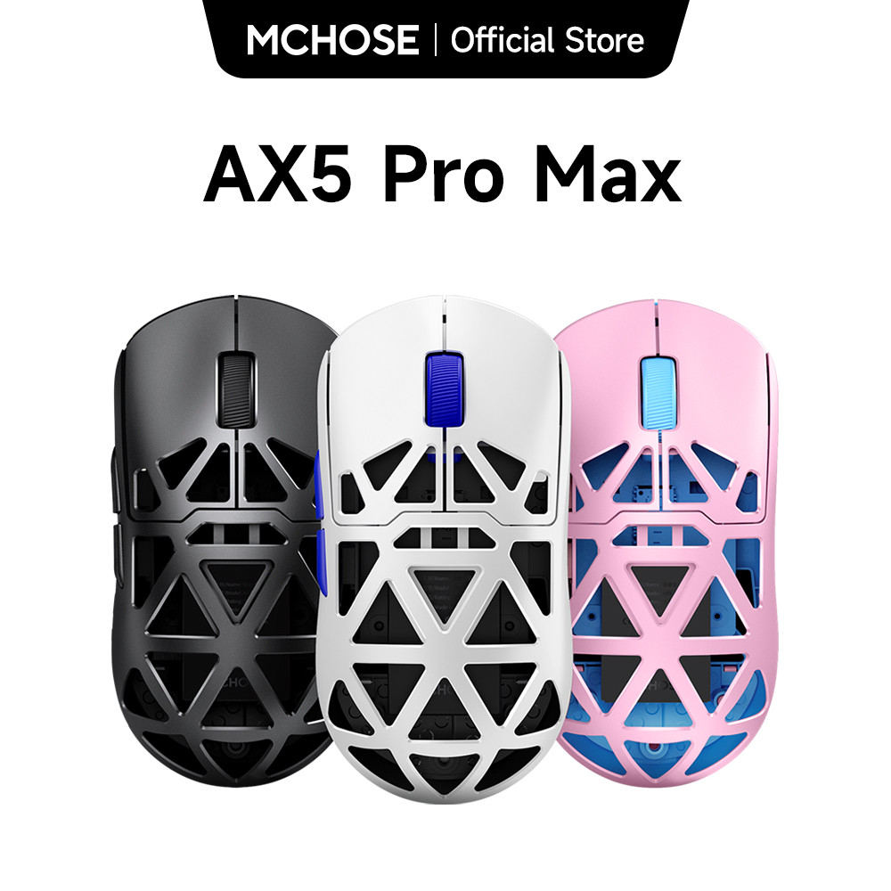 Jual MCHOSE AX5 Wireless Gaming Mouse 8KHz Polling PAW 3395 Optical ...