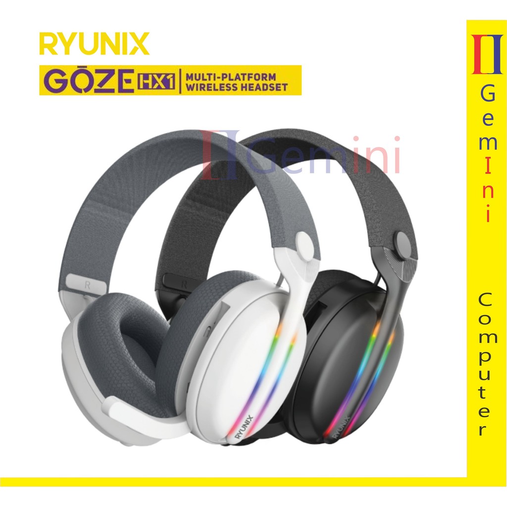 Jual Sades Ryunix Goze HX1 Headset Gaming Wireless Bluetooth - Hitam ...