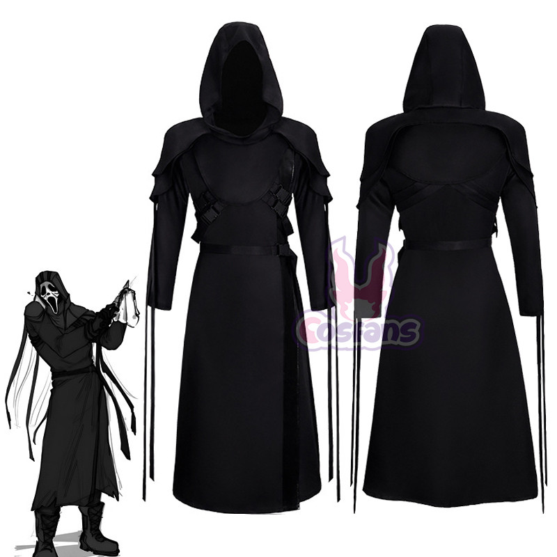 Jual The Ghost Face Cosplay Costume Game Dead Daylight Role Play ...