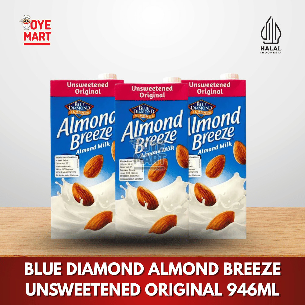 Jual BLUE DIAMOND ALMOND BREEZE UNSWEETENED ORIGINAL 946ML / ALMOND SUSU /HARGA PROMO | Shopee ...