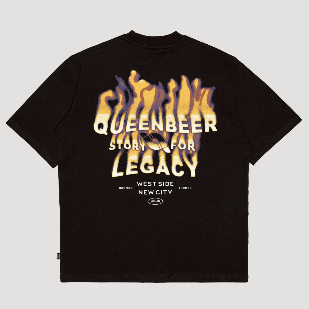 Jual Queenbeer - T-shirt Flammy Black | Shopee Indonesia