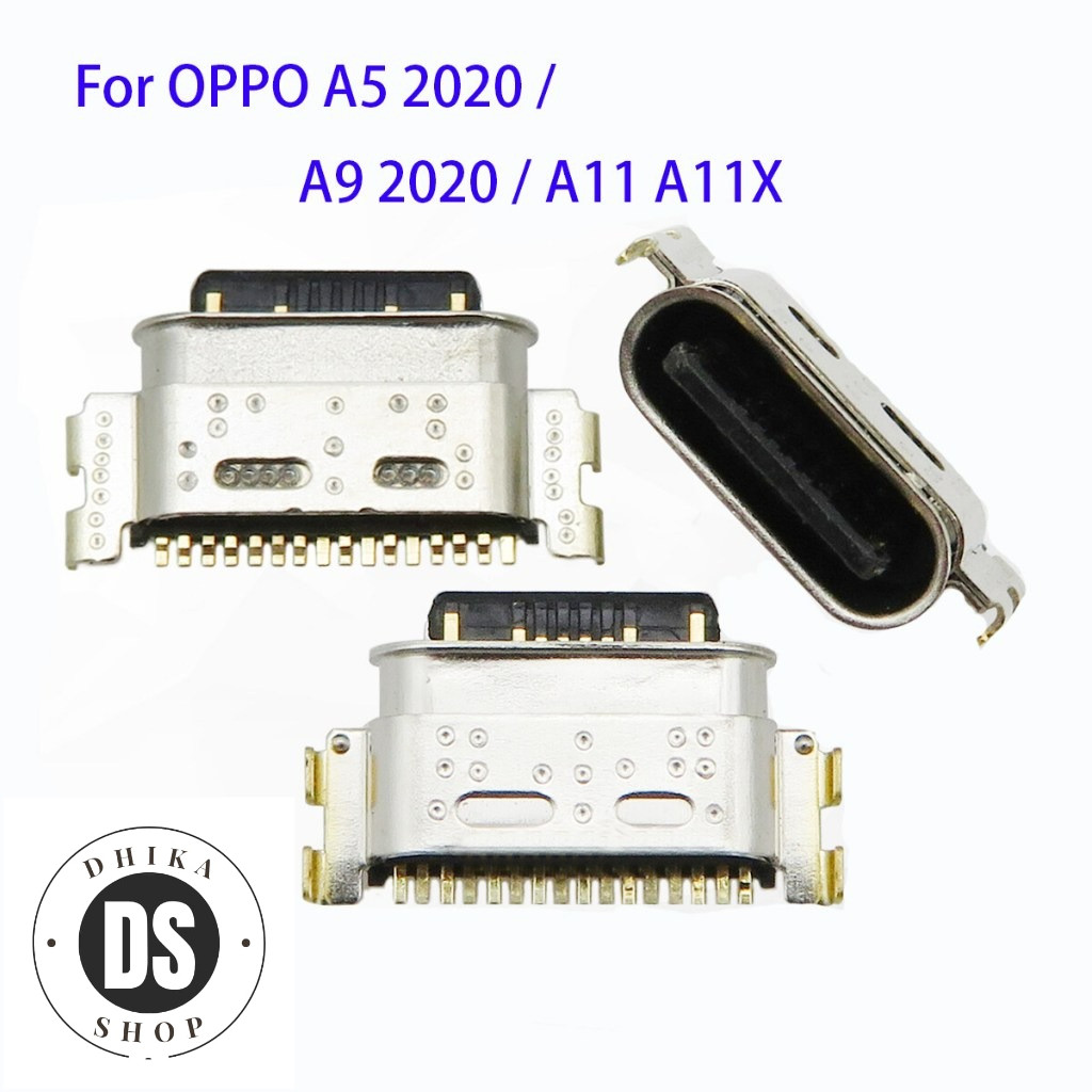 Jual CC Oppo A5 2020 A9 200 A11X A11T TYPE C PLUG IN Charger Conector ...
