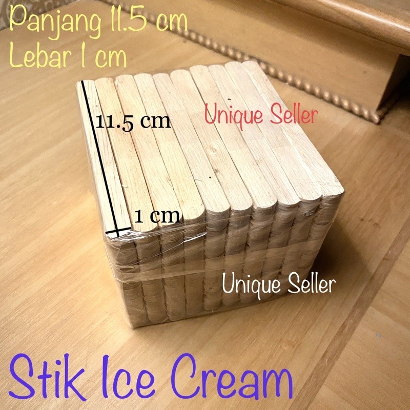 Jual Stick Ice Cream Kayu isi -+ 500 pcs / Stik Es Krim / Stik Ice ...